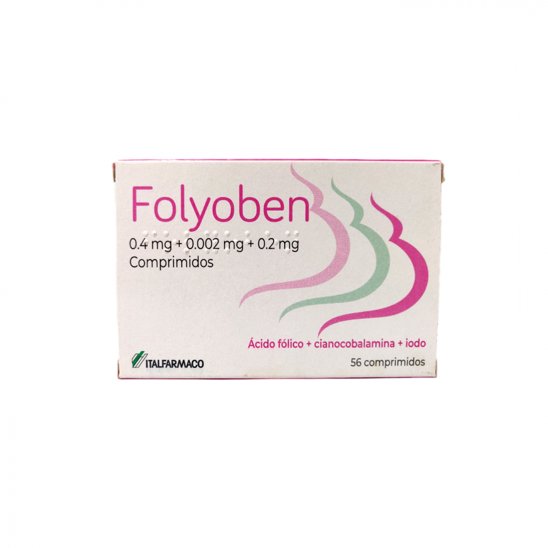 Folyoben 0.4 mg + 0.002 mg + 0.2 mg x56 Farmácia Home